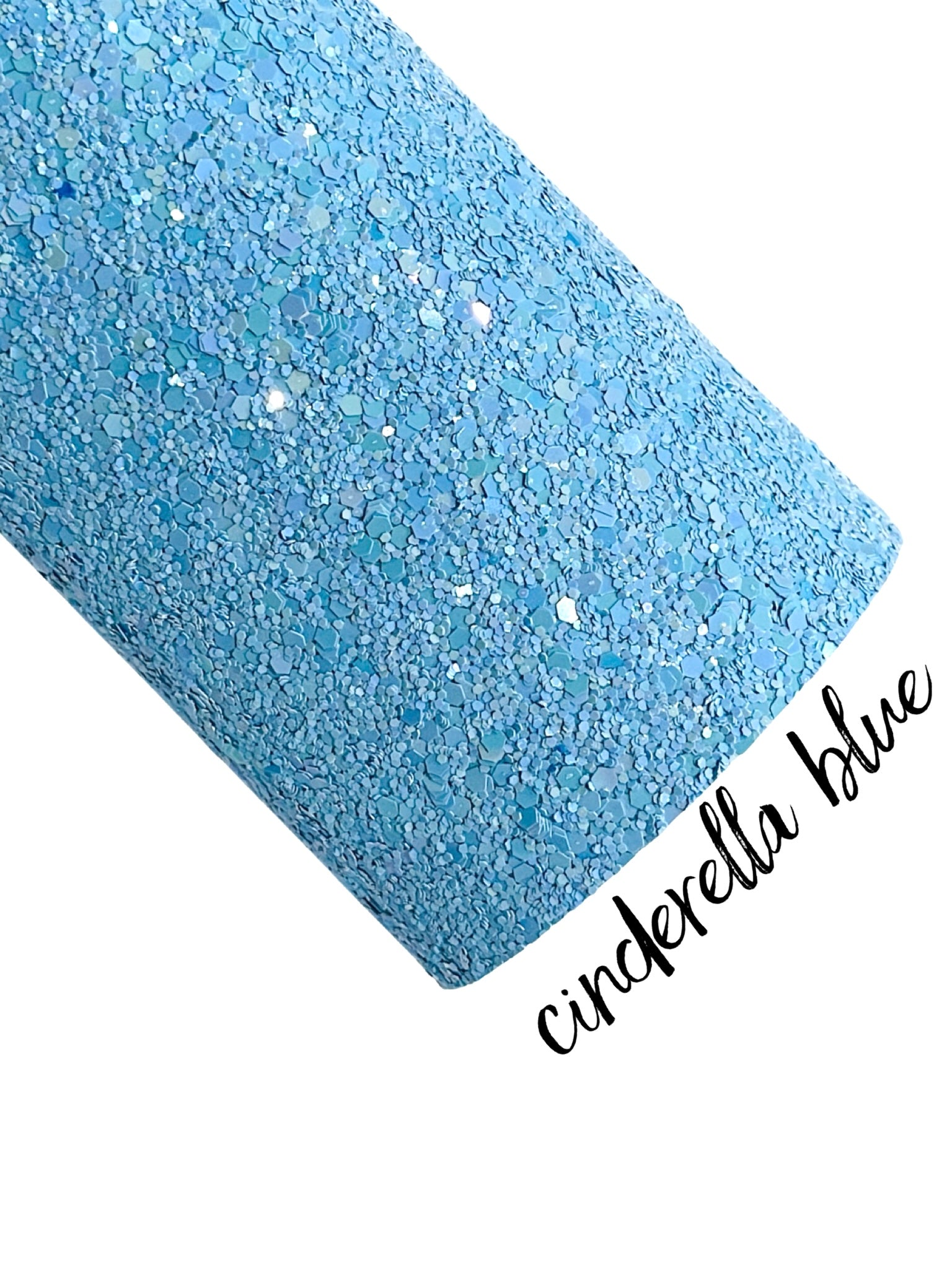 Princess Blue Chunky Glitter Leather | Available in rolls | Blue Glitt ...