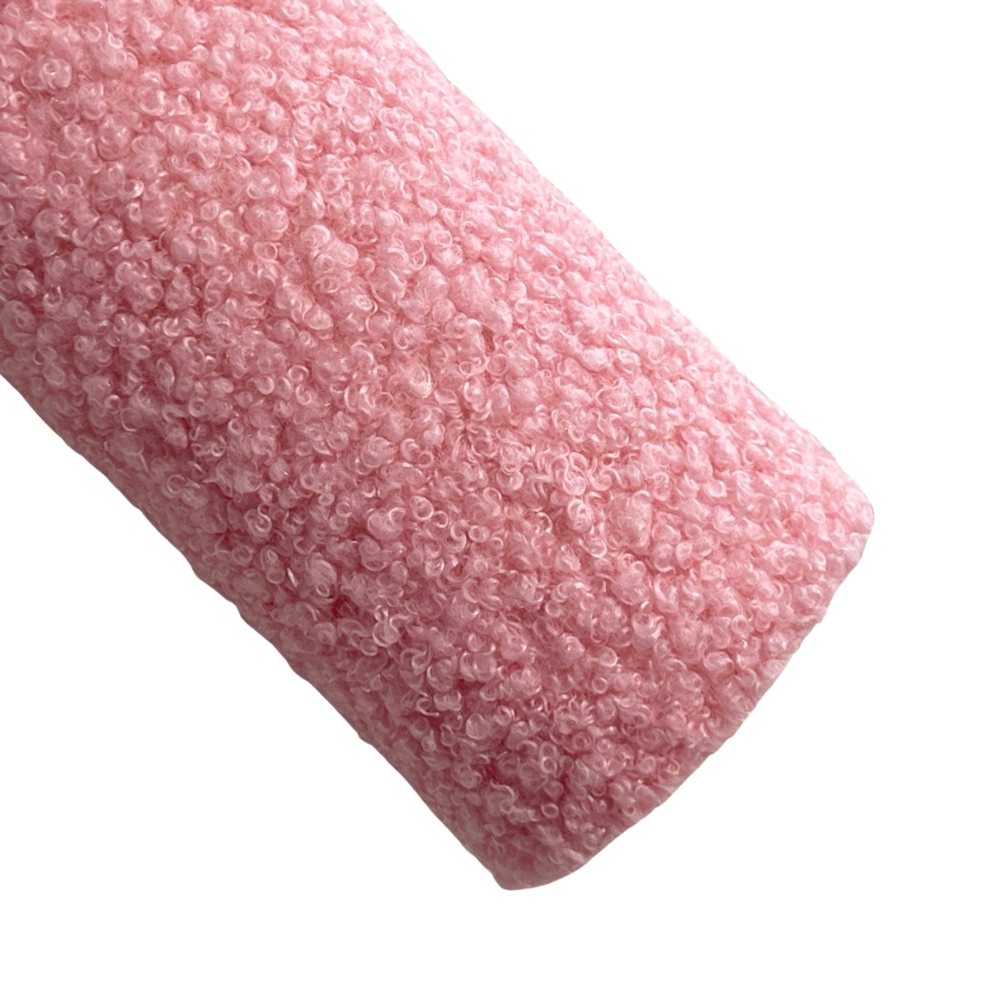 Pink Santa Fluff Fabric (backed) – Oliver and May