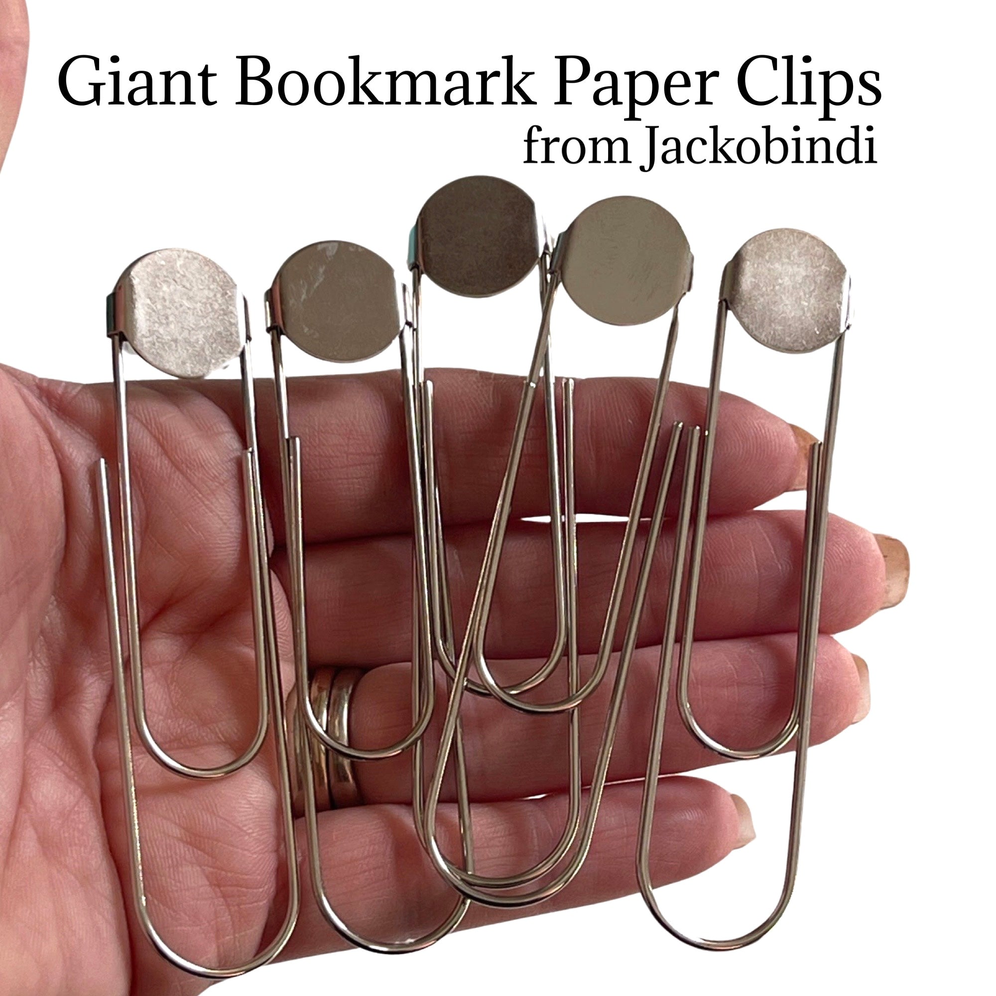 DIY Kit Giant Bookmark/Paperclip Kit with 28mm Buttons - from Jackobin ...