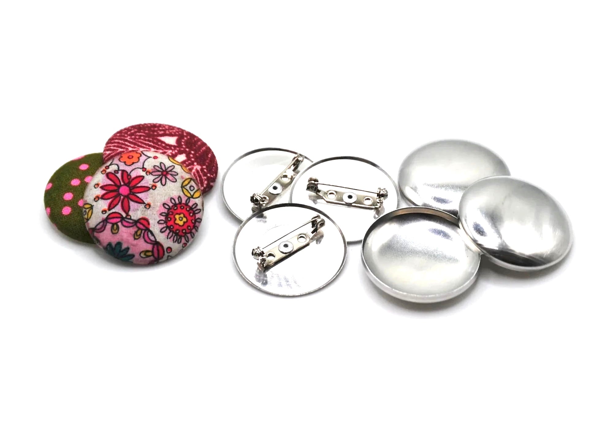 JACKOBINDI Attached Button + Brooch Backs - Made in Melbourne. 38mm an ...