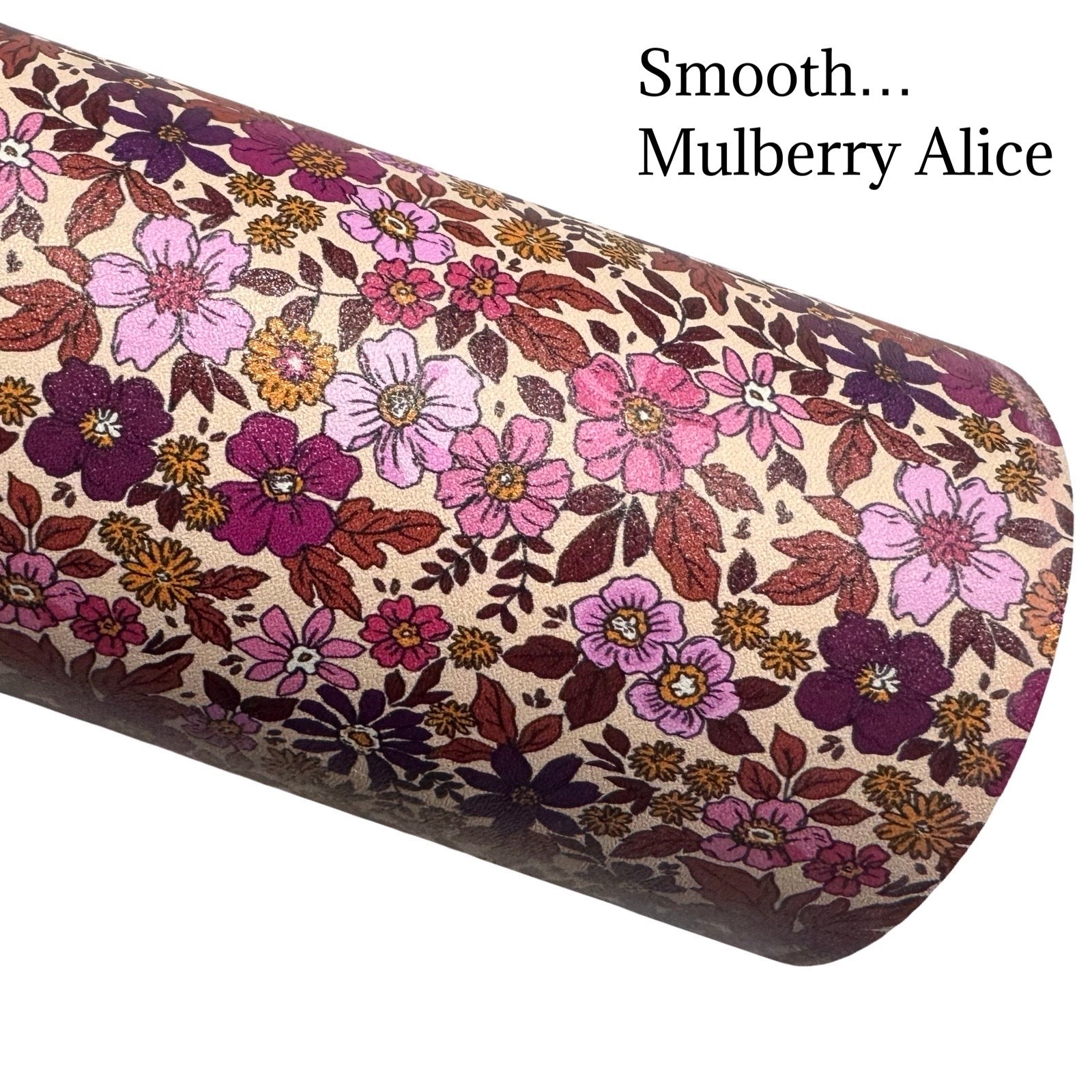 Mulberry Alice Floral Faux Leatherette – Oliver and May