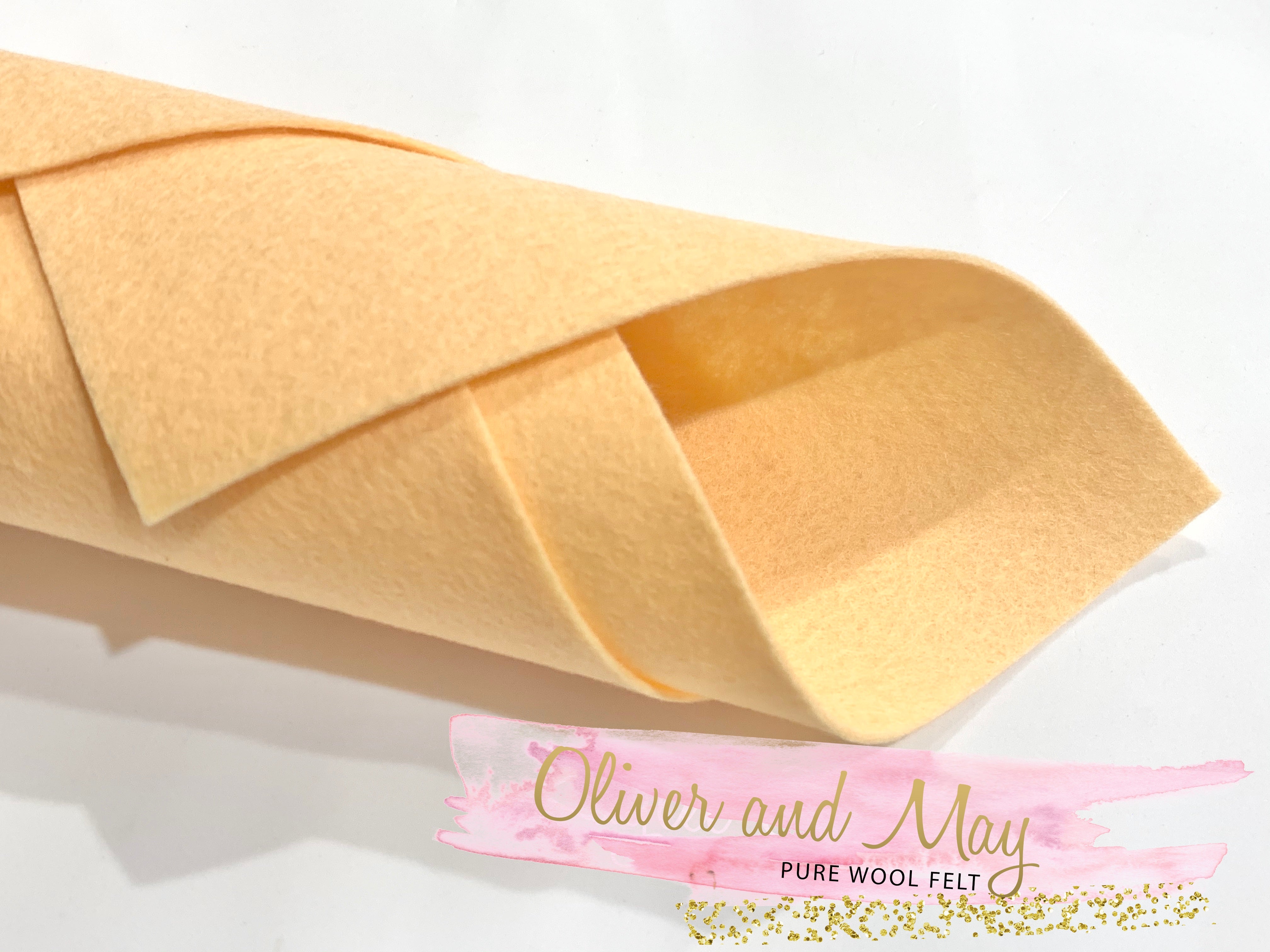 1mm Peach Flesh Merino Wool Felt A4 Sheet - No. 09 – Oliver and May