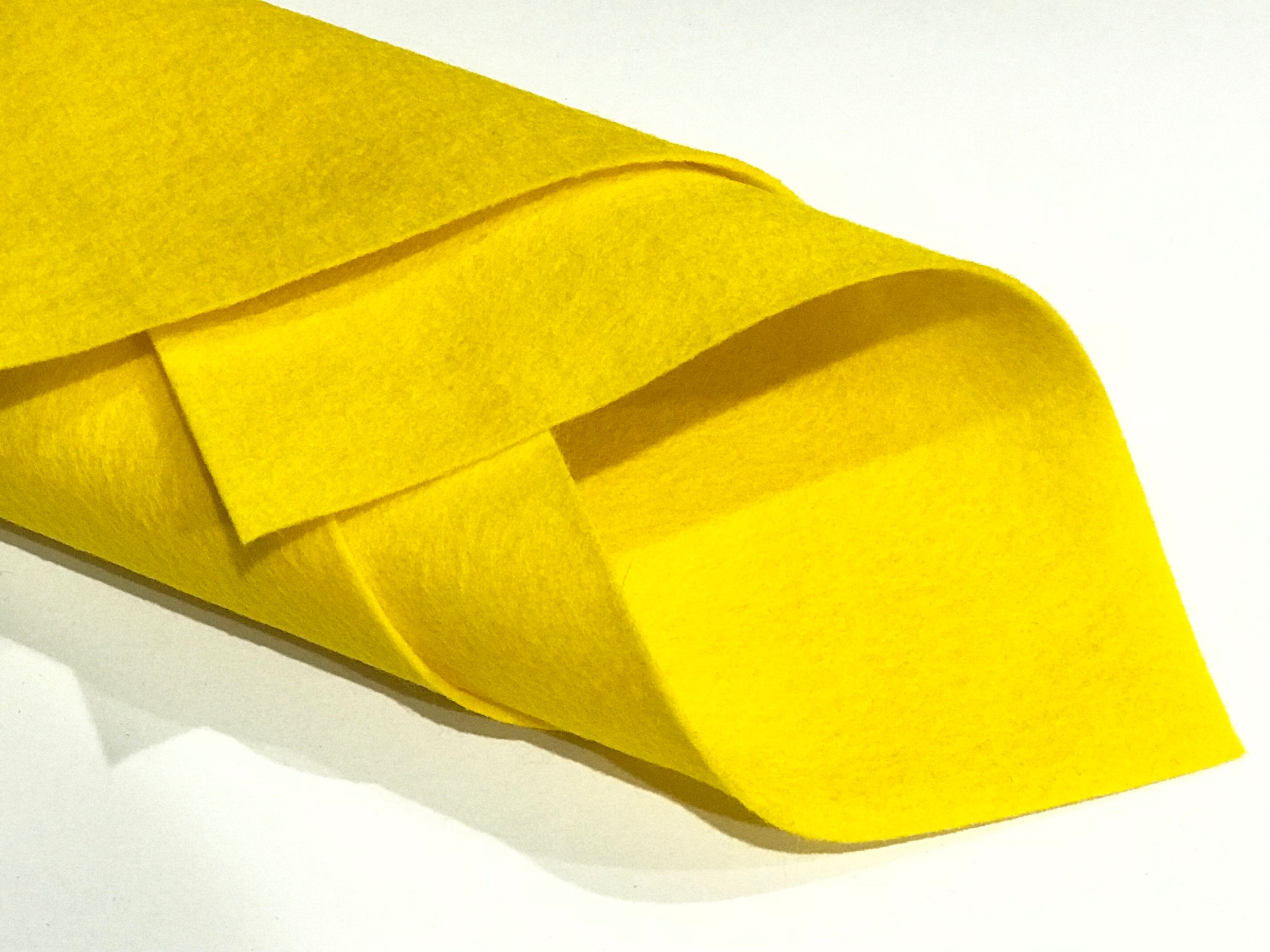 1mm Lemon Yellow Merino Wool Felt A4 Sheet - No 02 – Oliver and May